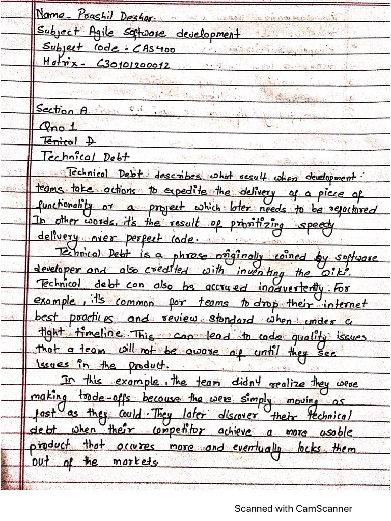 Cas 400 Prashil Deshar C30101200012 | PDF