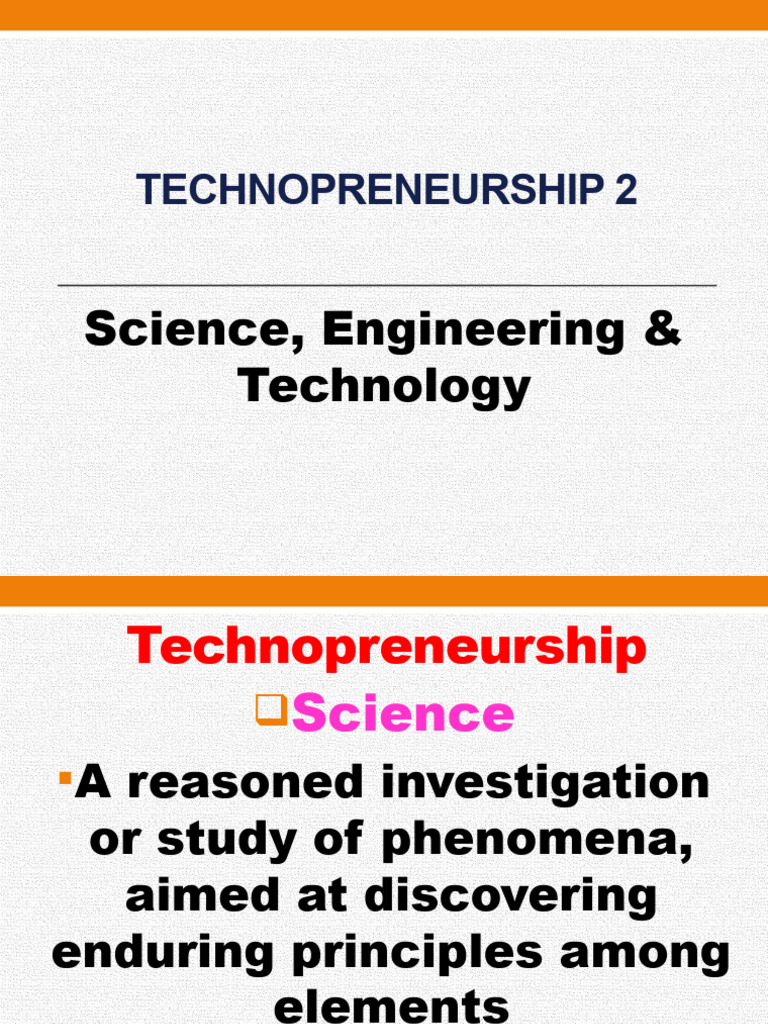 Technopreneurship 2 | PDF | Engineering | Science