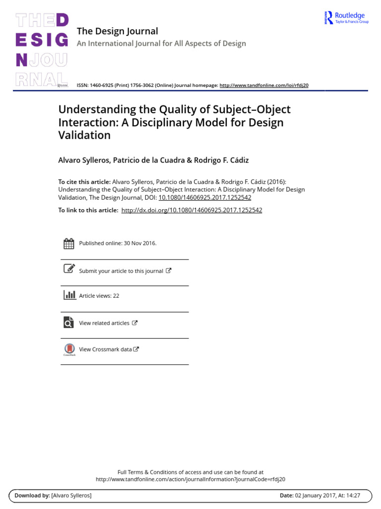 Design Validation Design Journal | Download Free PDF | Usability ...