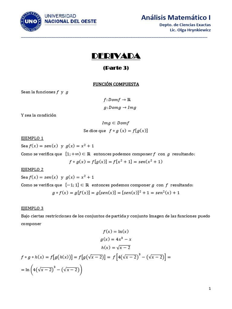 DERIVADA - Parte 3 | PDF | Logaritmo | Derivado