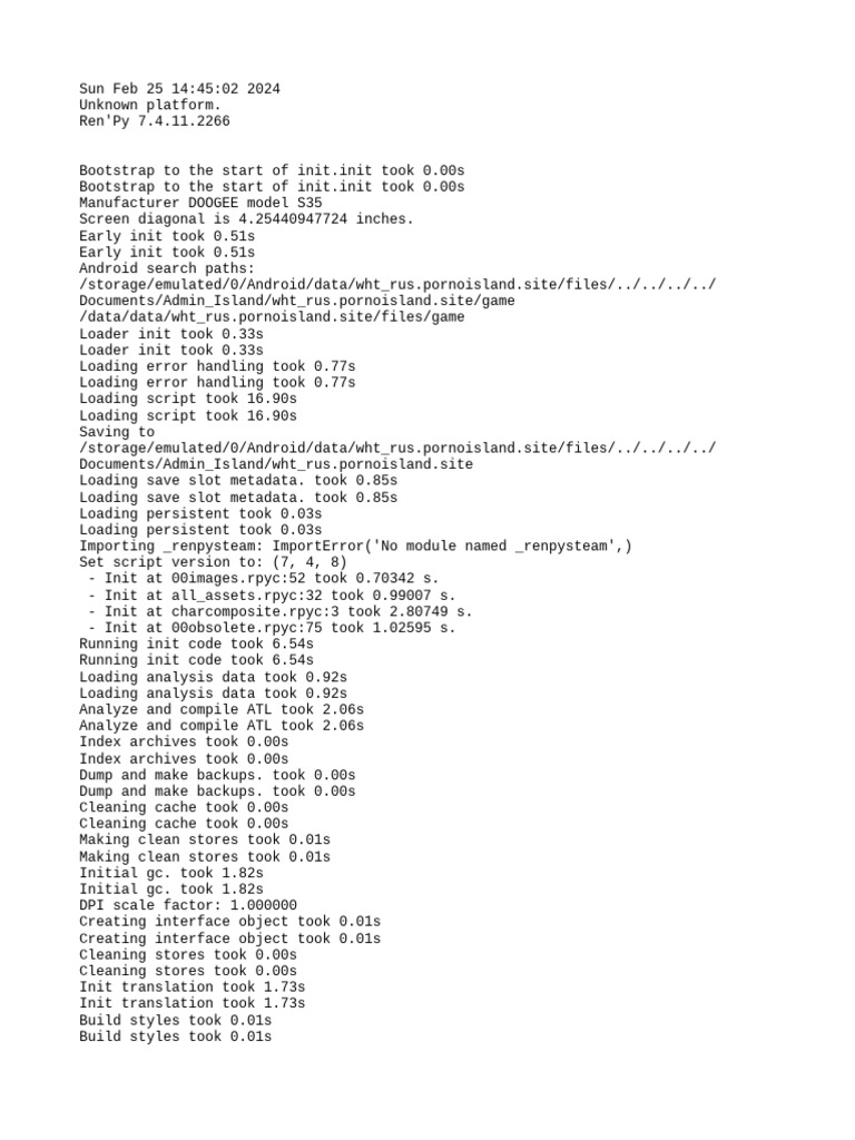Log | PDF | Booting | Shader