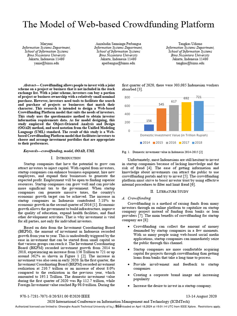 04 The - Model - of - Web-Based - Crowdfunding - Platform | PDF | Startup Company | Small ...