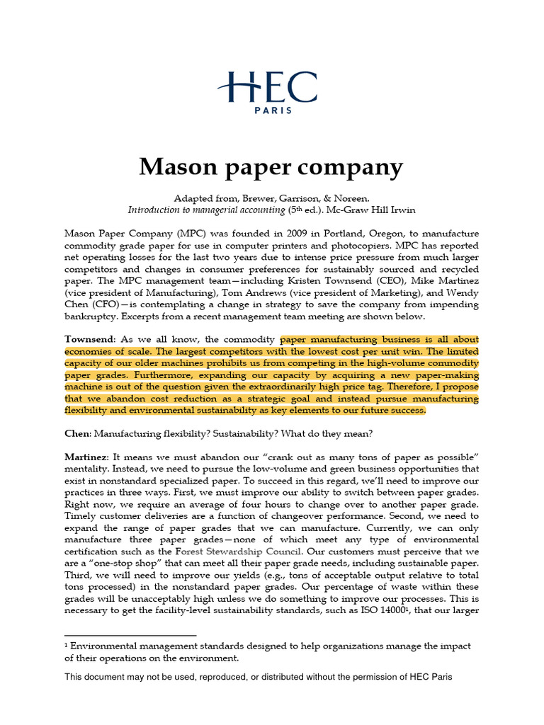 S5.1 Mason Paper 2024 | Download Free PDF | Sustainability | Paper