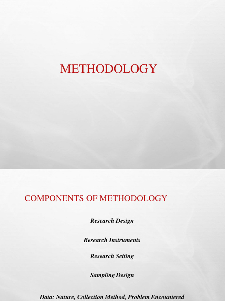 Chapter 3 Methodology | Download Free PDF | Sampling (Statistics) | Methodology
