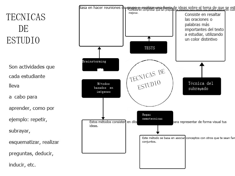 Mapa Conceptual Tecnicas de Estudio 3 | PDF