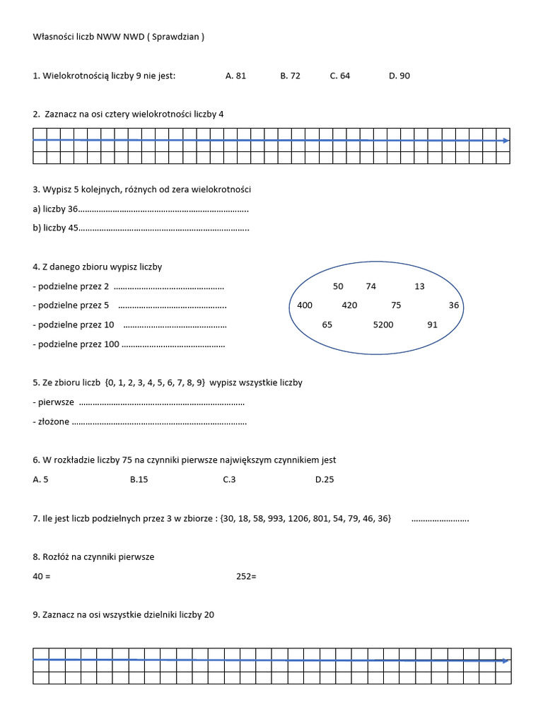 NWW NWD Sprawdzian | PDF