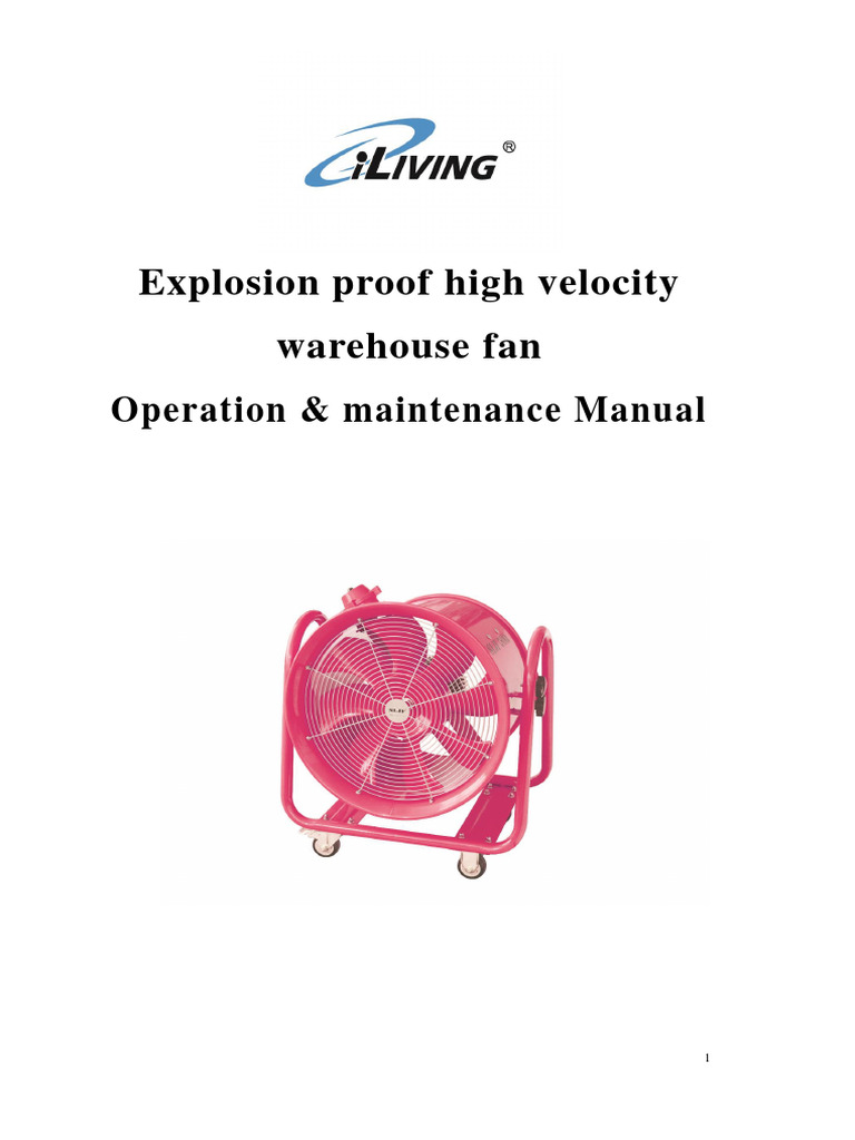 Explosion Proof Warehouse Fan Manual | PDF | Electrical Engineering ...