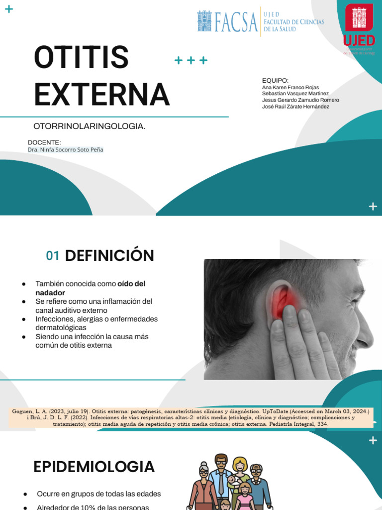 Otitis Externa | PDF | Enfermedades y trastornos | Causas de la muerte