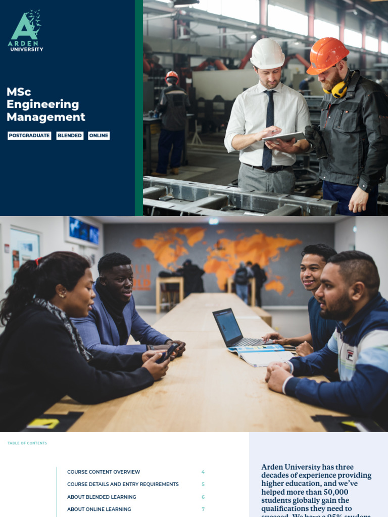 MSC Engineering Management Course Brochure | PDF | Agile Software ...