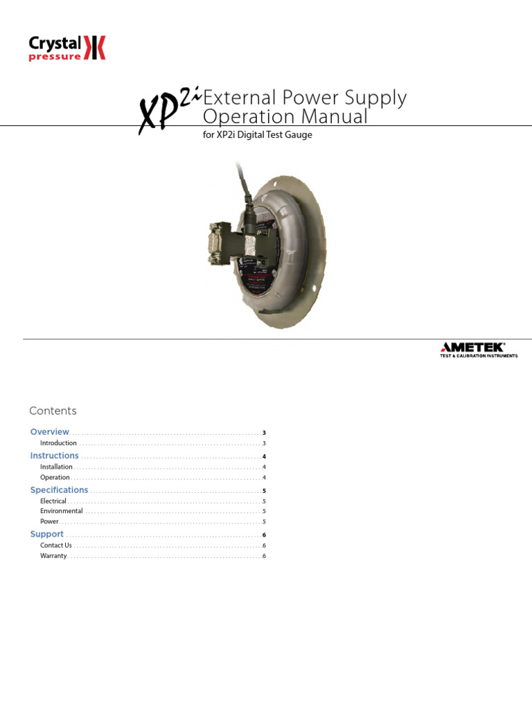 3023 XP2i External Power Supply Manual | PDF | Power Supply ...