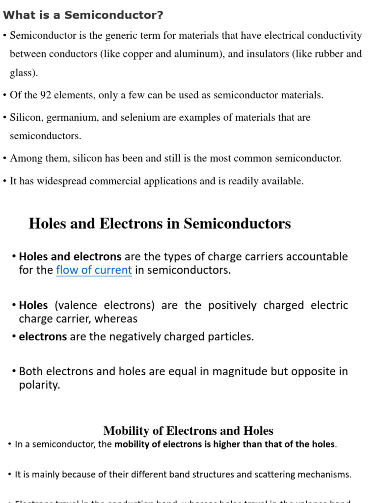 Lecture Note 11 | PDF | Semiconductors | Electrical Resistivity And ...