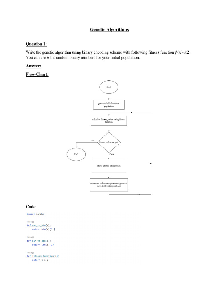 AI-Lab7 | PDF | Genetic Algorithm | String (Computer Science)