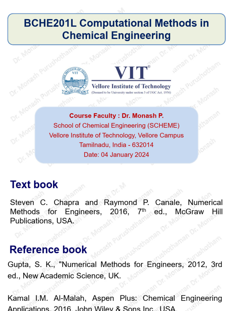 4-Module - 1 Lecture PPT - Solutions To Single Algebraic and Transcendental Equations-04!01!2024 ...