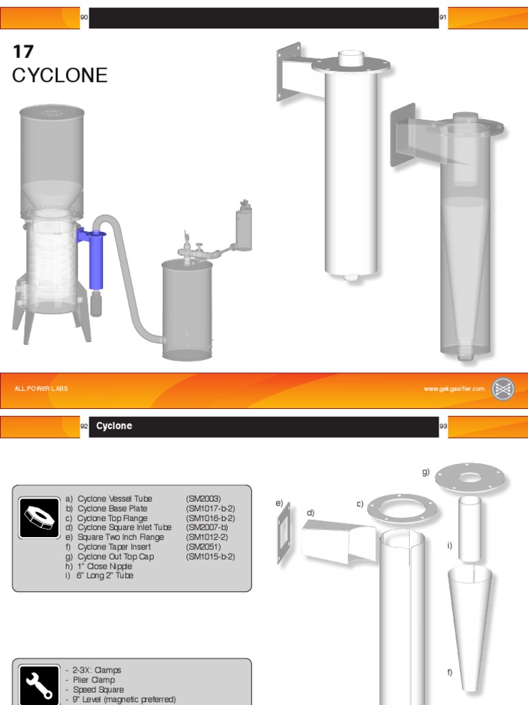 Cyclone Fabrication Instructions | PDF | Industrial Processes ...