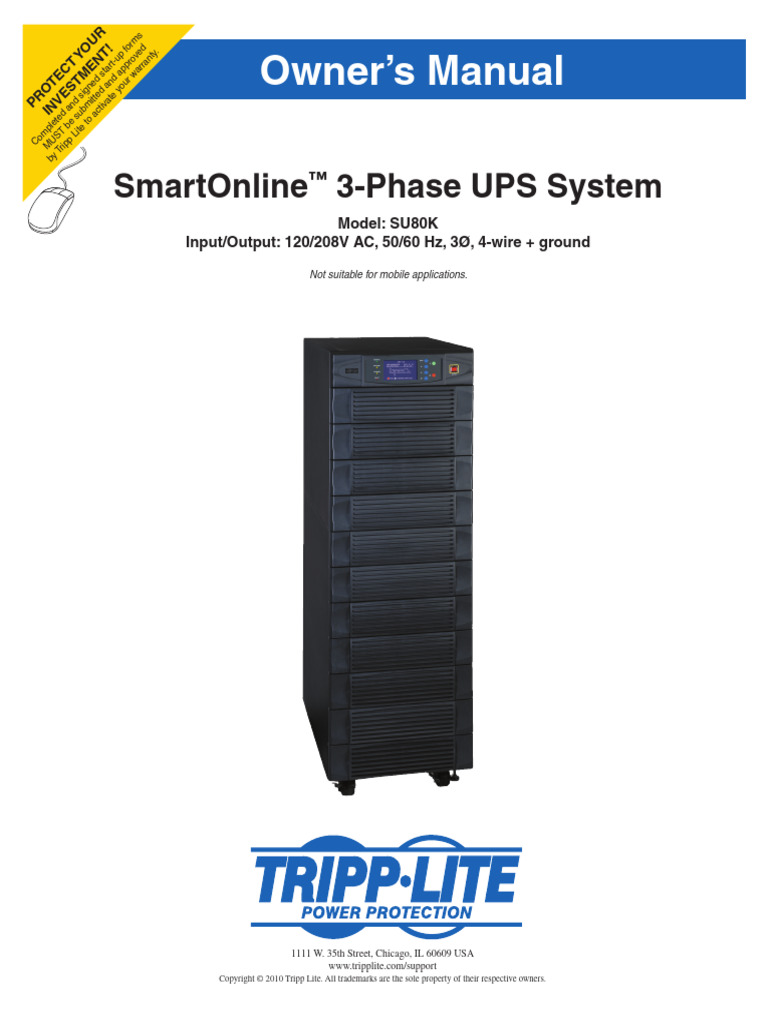 Tripp Lite Owners Manual 753977 | PDF | Electrical Wiring | Fuse ...
