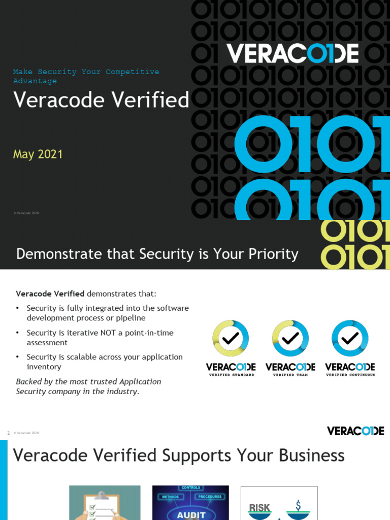 Veracode Verified Program | PDF | Software Development | Systems Engineering