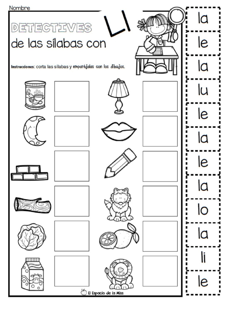 Actividad de Consonante L | PDF