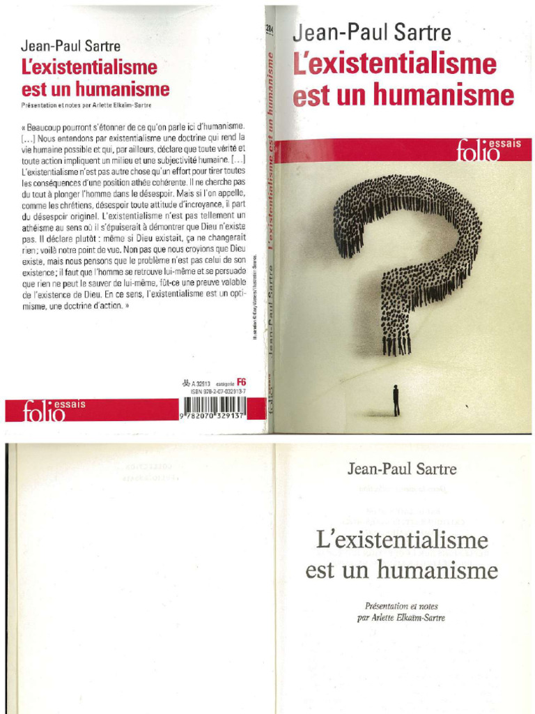Jean-Paul Sartre - L'existentialisme Est Un Humanisme | PDF