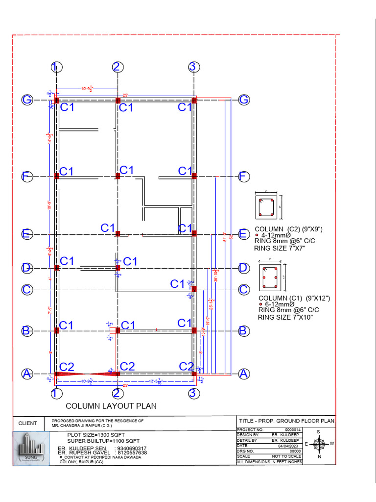 Chandra Ji Layout Plan 1 | PDF | Technical Drawing
