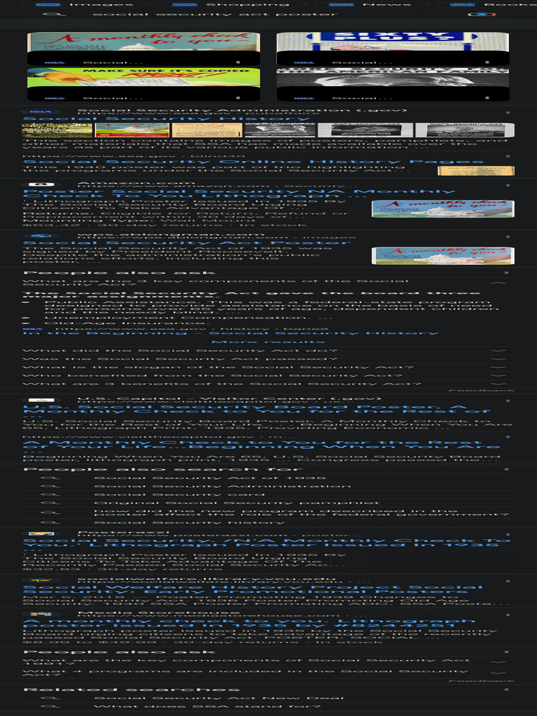 Social Security Act Poster - Google Search | Download Free PDF | Social ...