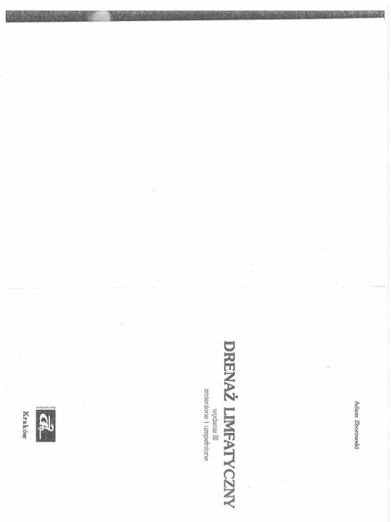Drenaż Limfatyczy, Wyd 3 - Zborowski | PDF