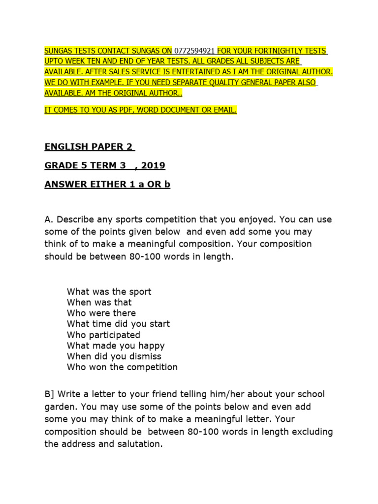 Updated Curriculum Grade 5 | PDF