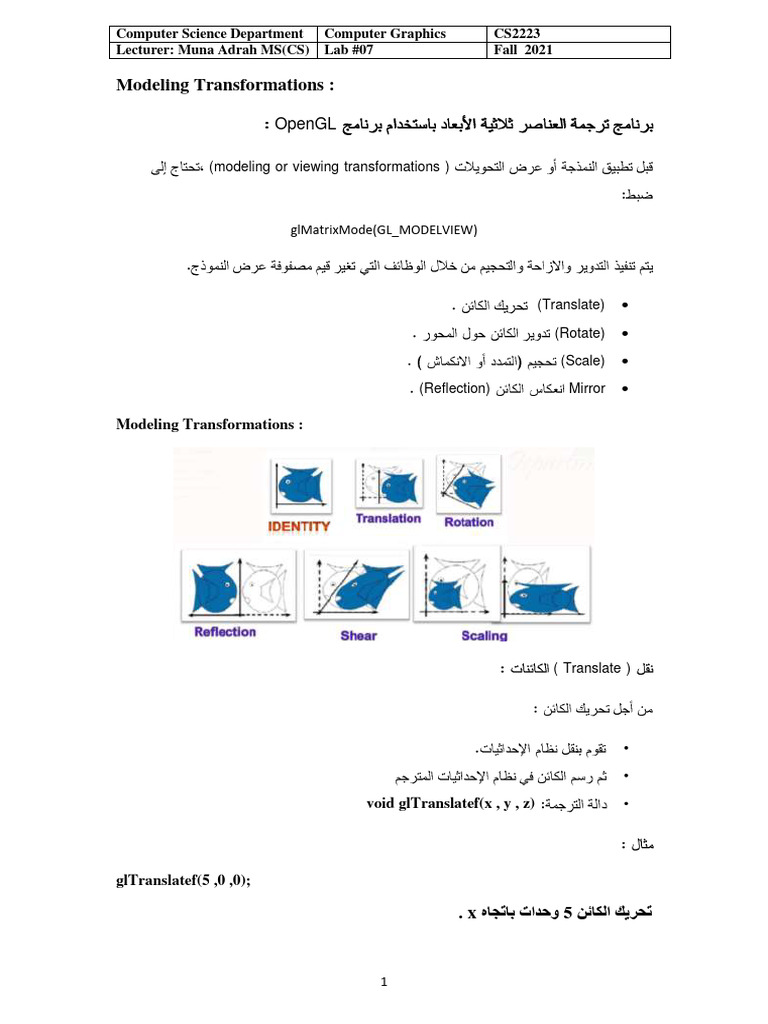مع7 | PDF | Computing | Computer Graphics