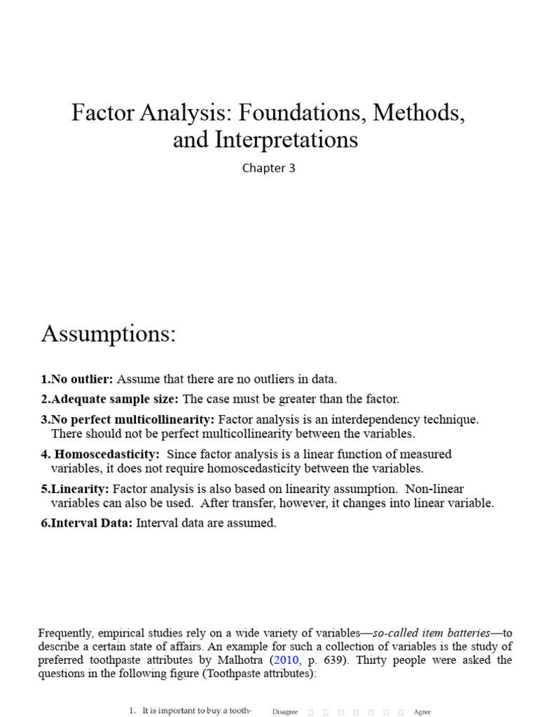 Chapter 3 Factor Analysis | PDF | Factor Analysis | Multivariate Statistics