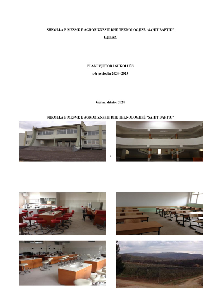 Plani Vjetor 2024 25 | PDF