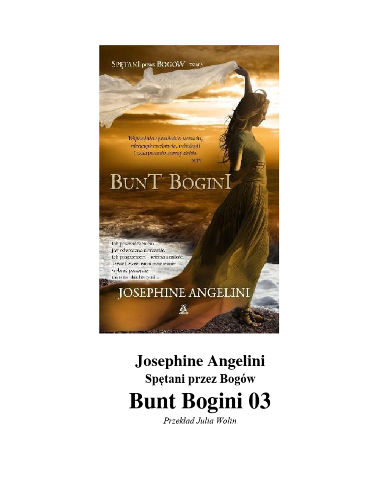 Angelini Josephine - SpÄ Tani Przez Bogã W 03 | PDF