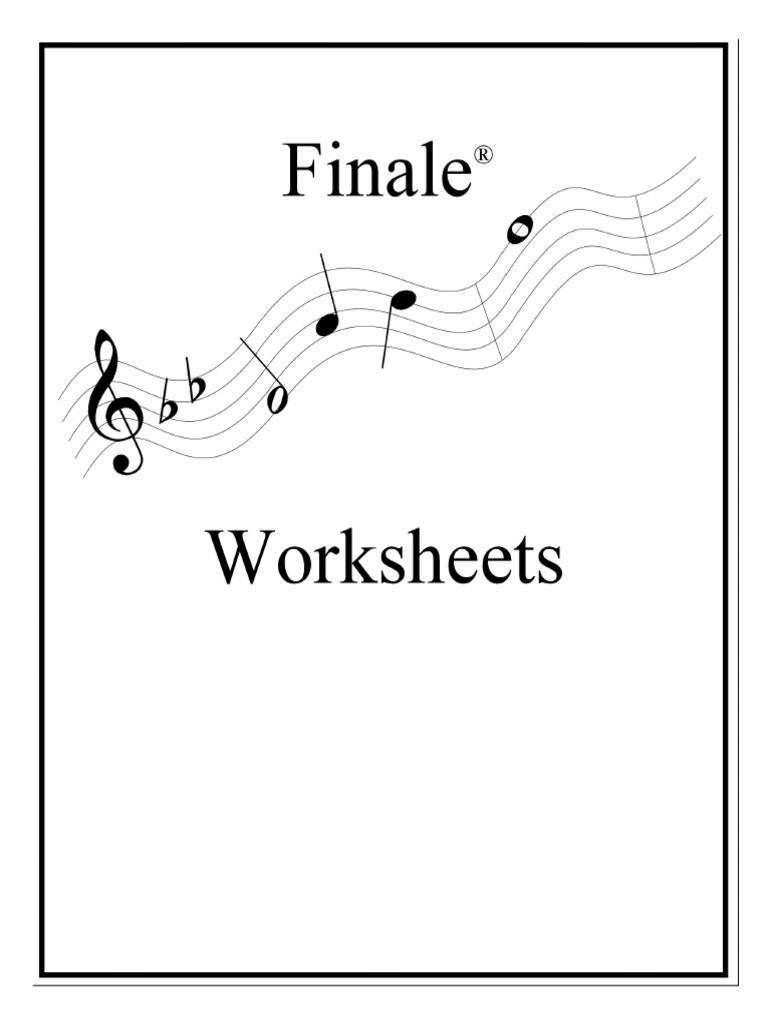 Finale Worksheet 1 | PDF