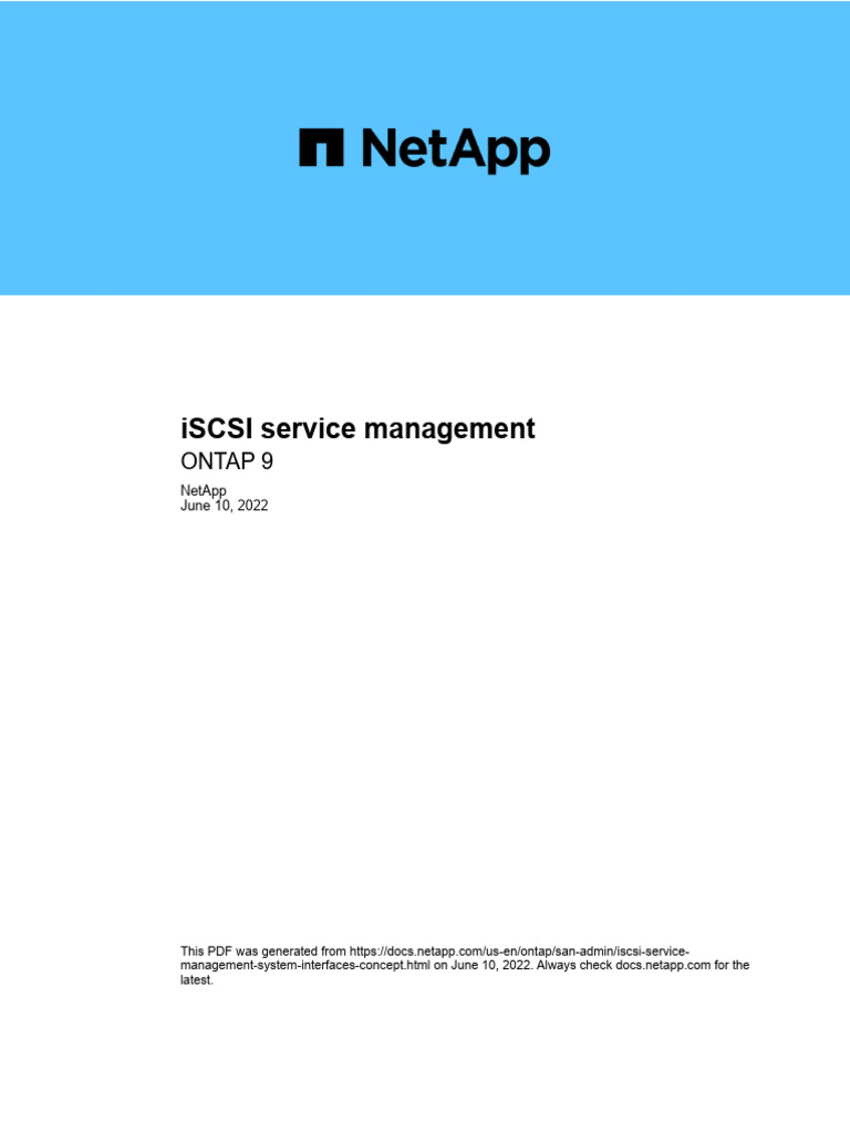 iSCSI Configuration and Authentication Guide | PDF | Computer ...
