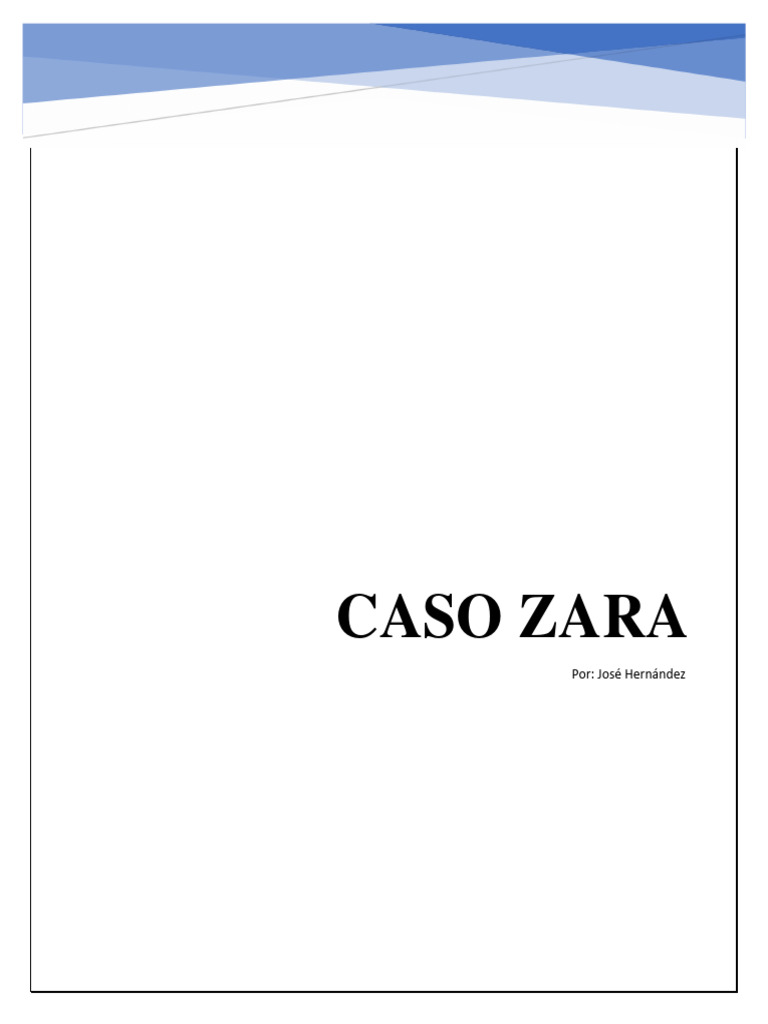 Caso Zara | PDF | Moda | Marca
