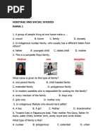 Grade 7 English Paper 1 2025 | PDF