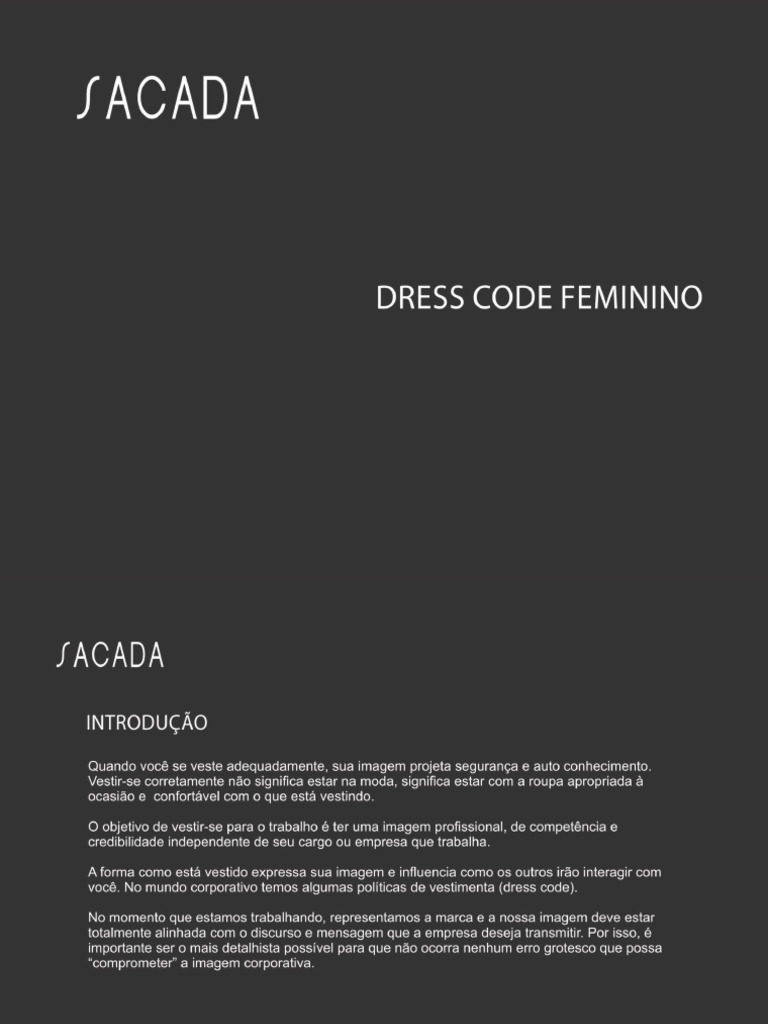 Apresentação dress code | PDF