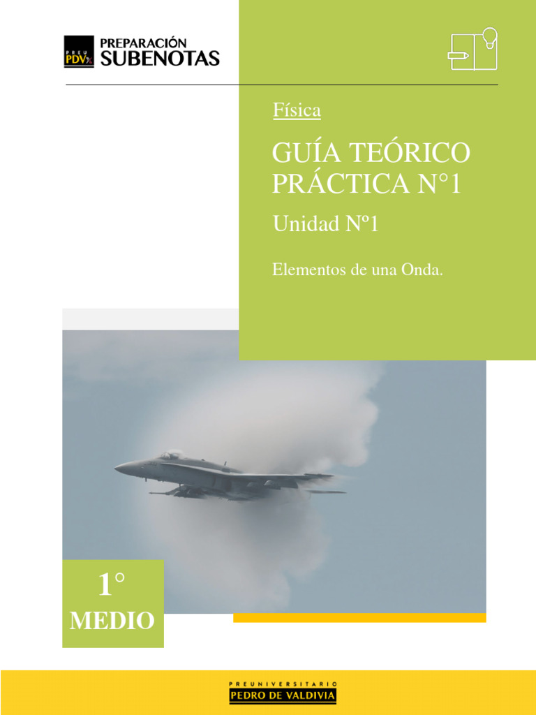 FISSNP-01 GUÍA #1 Elementos de Una Onda | PDF | Longitud de onda | Frecuencia