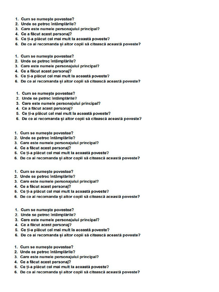 Povestea Preferata | PDF