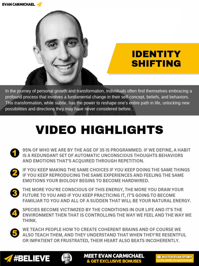 Identity Shifting You Must Do This DAILY To Attract SUCCESS Dr. Joe ...