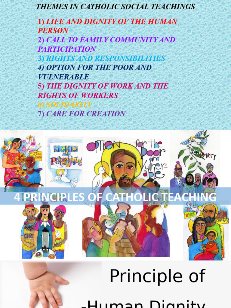 Principles of Catholic Social Teachings-1 | PDF | Image Of God | Dignity