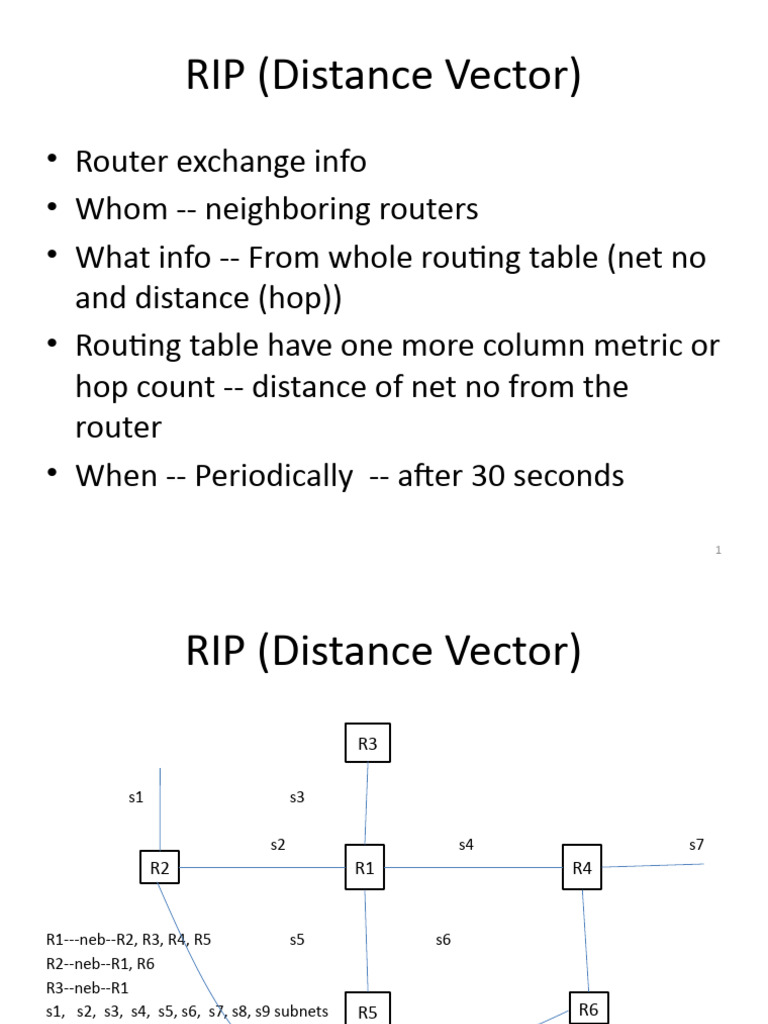 RIP (Distance Vector) | PDF | Routing | Network Architecture