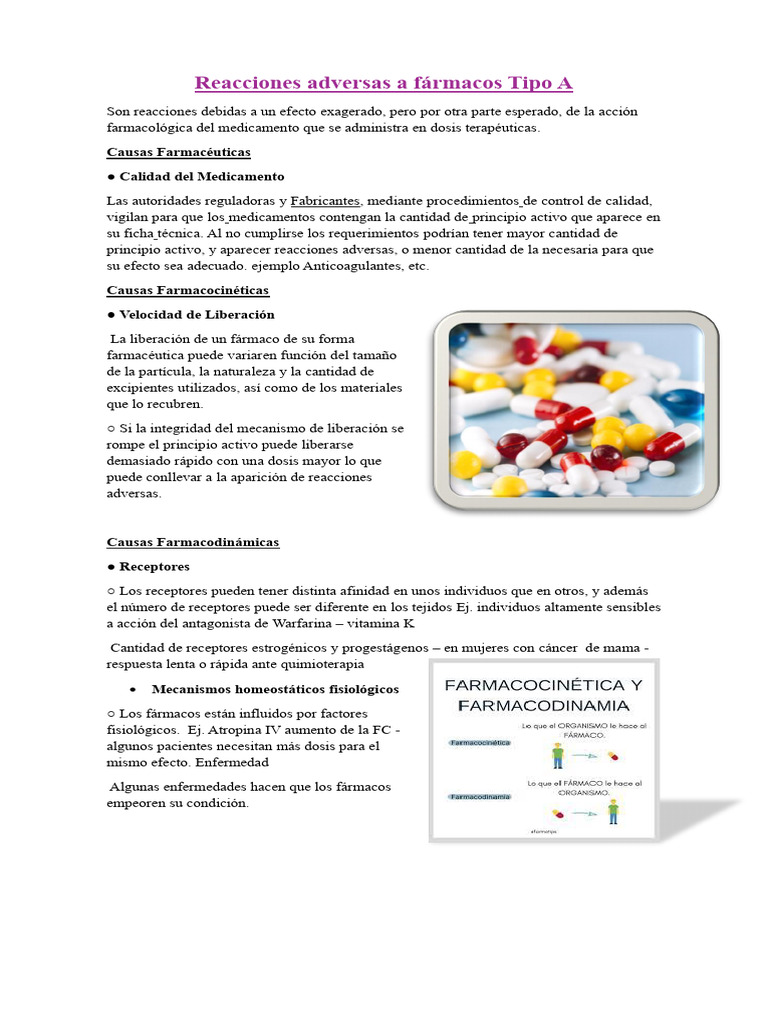 Infografia de Reacciones Adversas A Y B | PDF | Medicamentos con receta | Tratamientos médicos