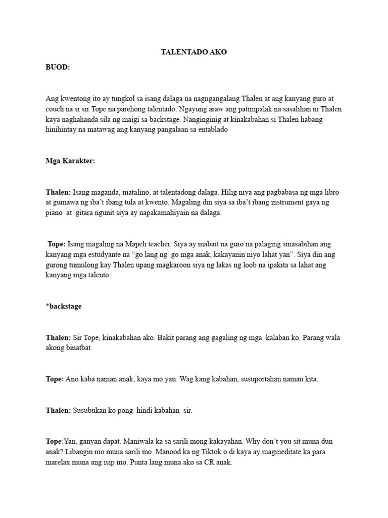 Talentado Ako 3 | PDF