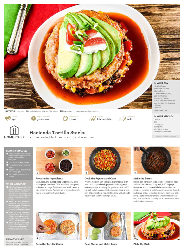 Hacienda Tortilla Stacks | Download Free PDF | Foods | Cuisine