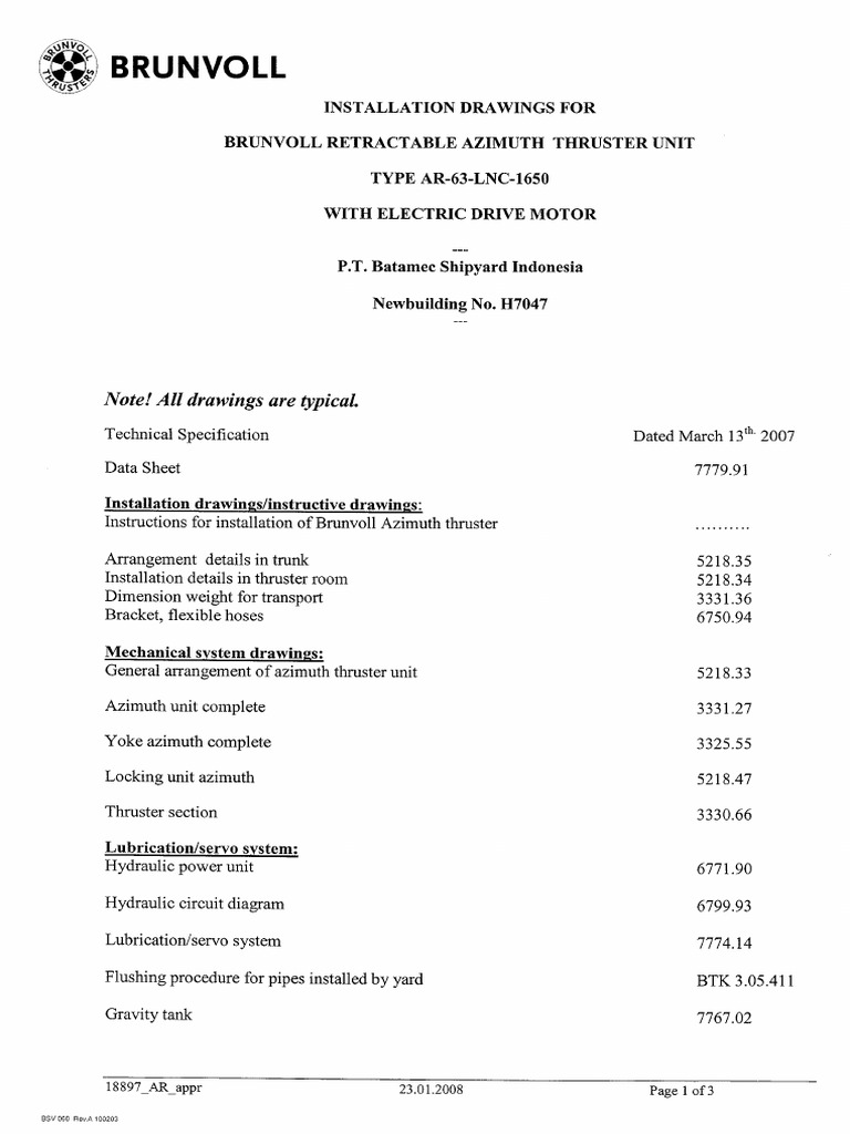 Retructable Azimuth Thruster Unit | PDF