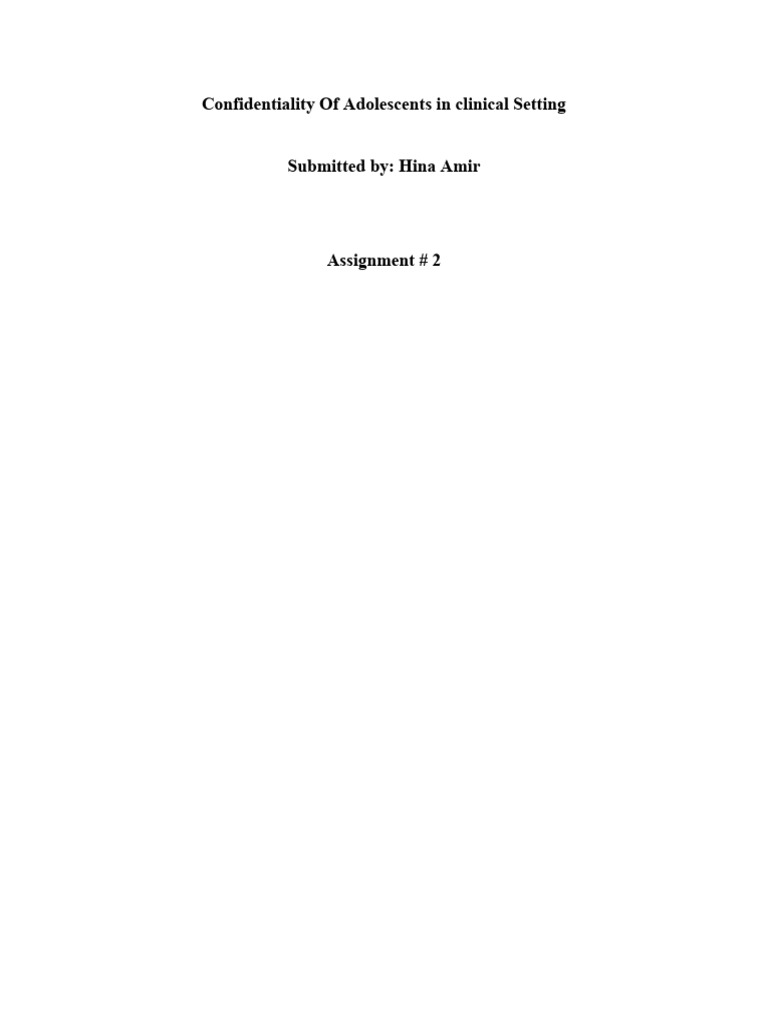 Confidentiality Final Assignment | Download Free PDF | Confidentiality ...