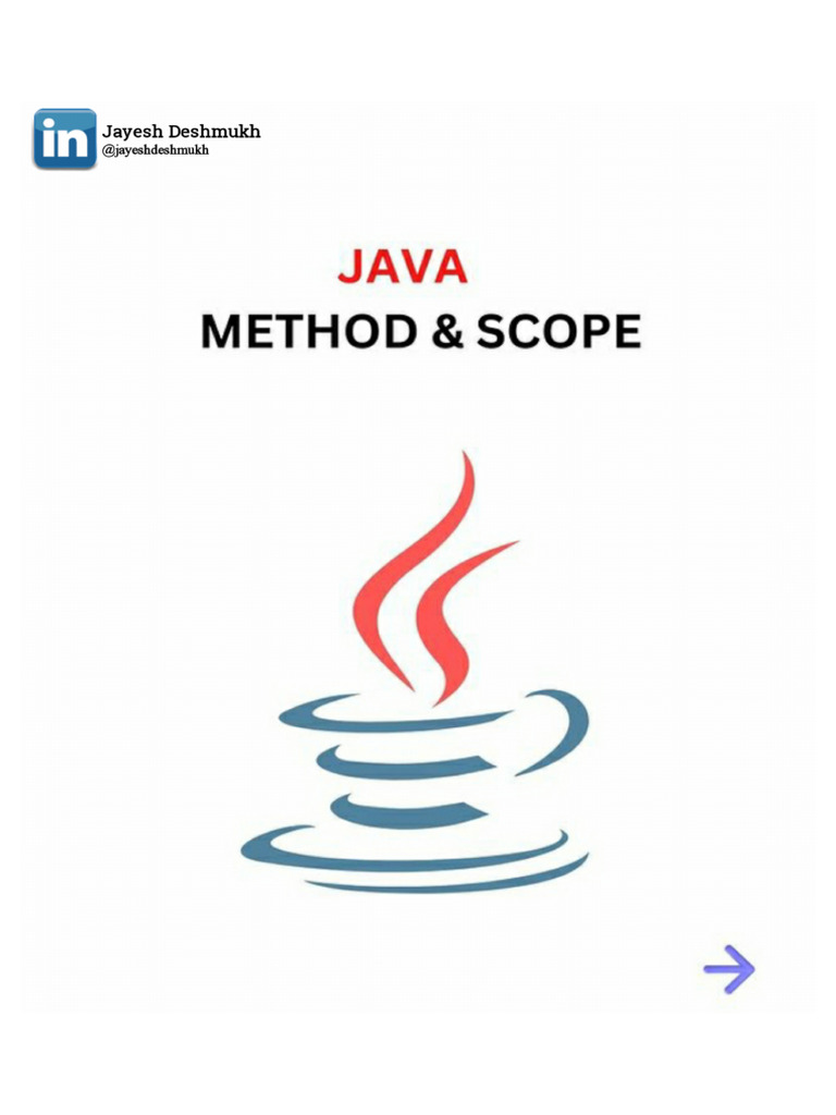 Java Method & Scope | PDF