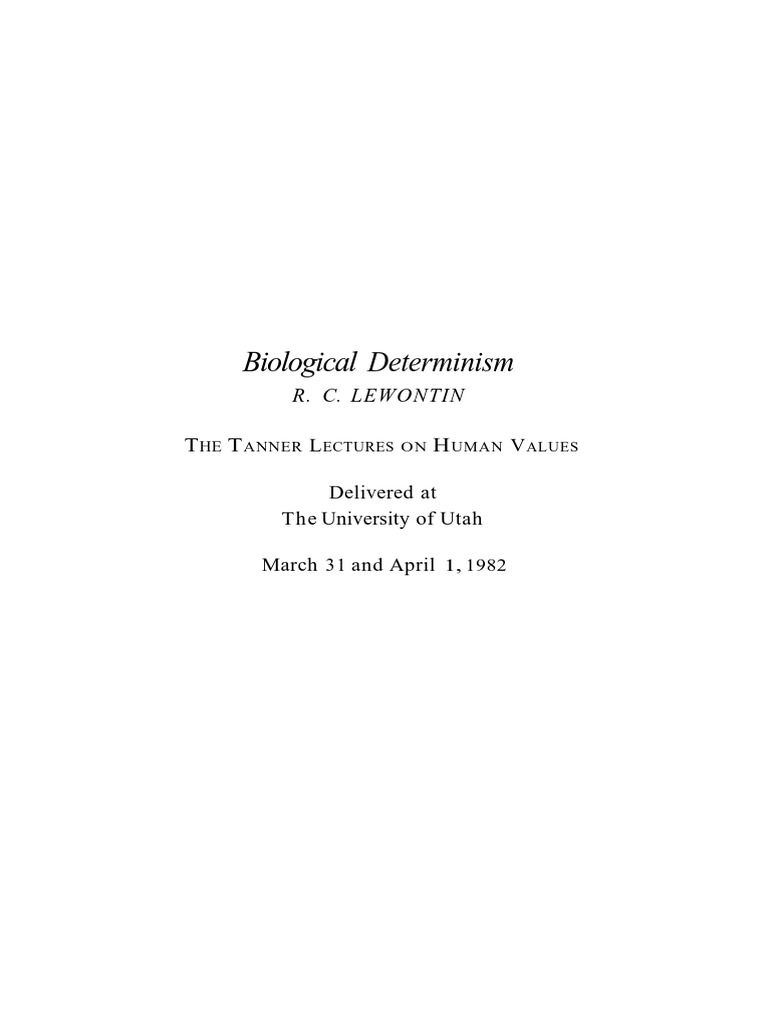 biological determinism | PDF | Heritability | Phenotype