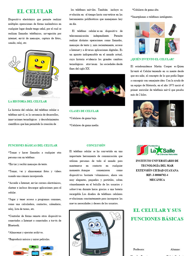 Triptico | PDF | Teléfonos móviles | Smartphone