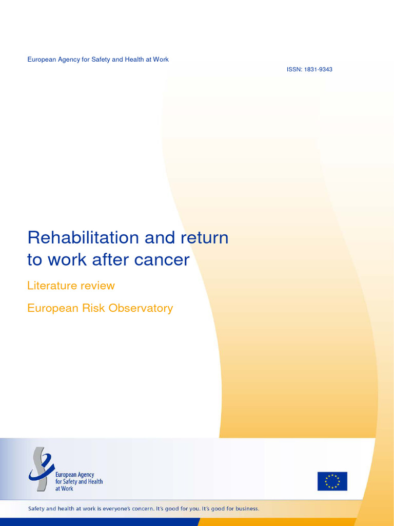 Rehabilitation Return To Work After Cancer | PDF | Cancer | Cancer Survivor