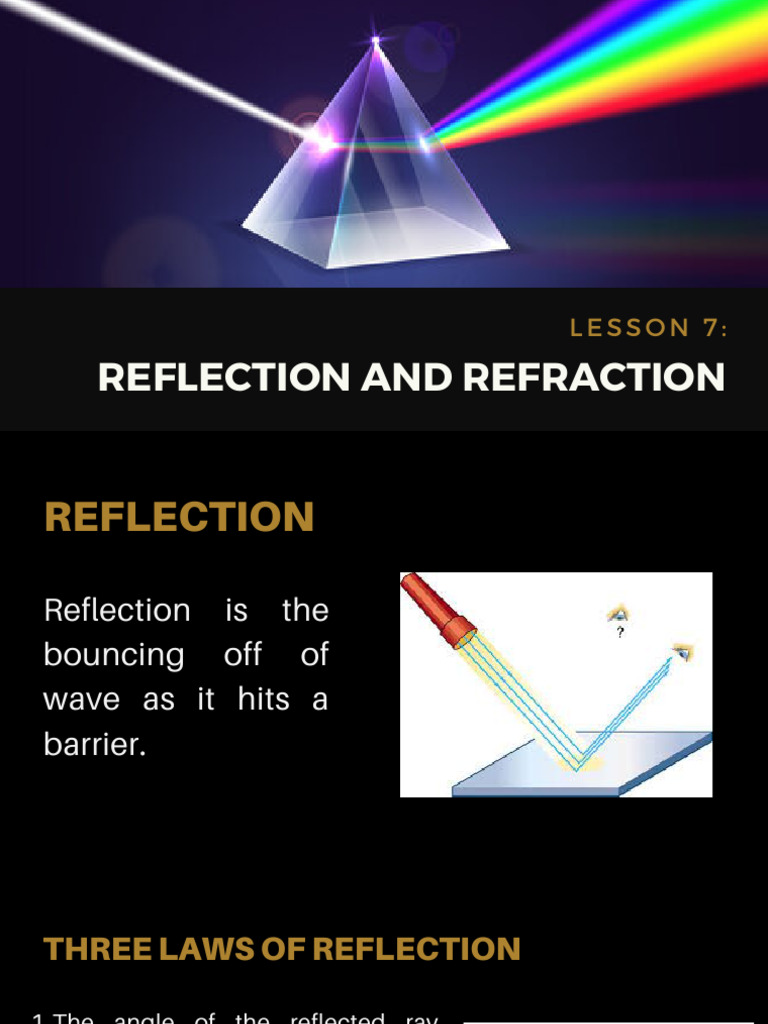 Reflection. Refraction | PDF